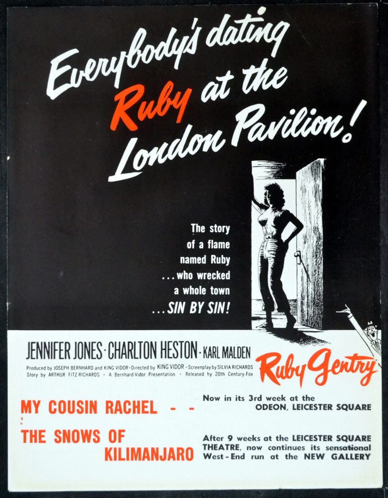 RUBY GENTRY | Rare Film Posters