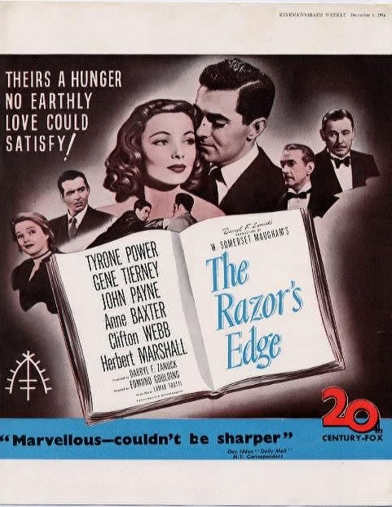 RAZOR'S EDGE | Rare Film Posters