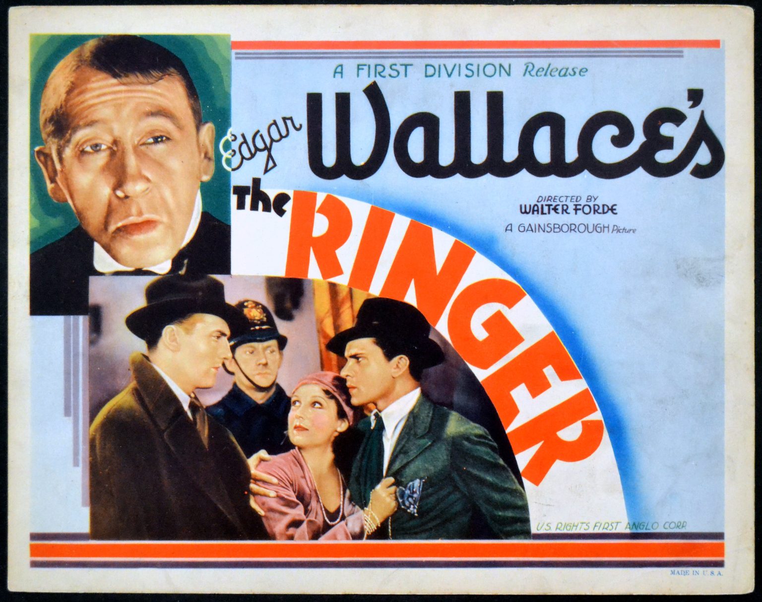 RINGER (1931) | Rare Film Posters