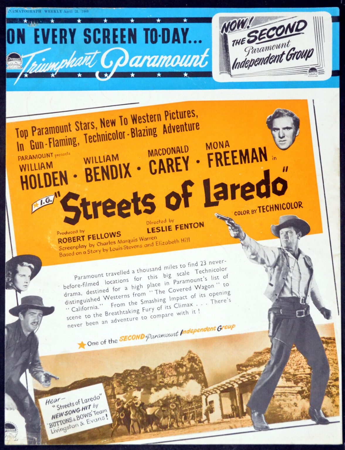 STREETS OF LAREDO | Rare Film Posters