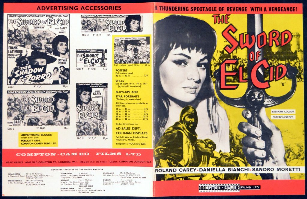 SWORD OF EL CID | Rare Film Posters