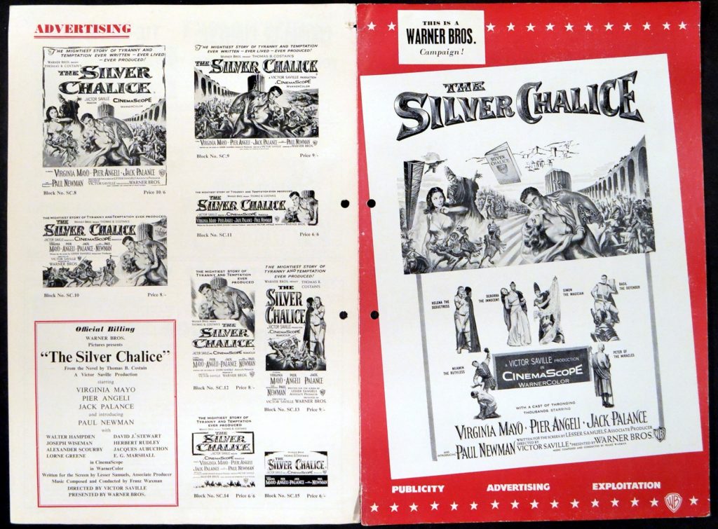 SILVER CHALICE | Rare Film Posters