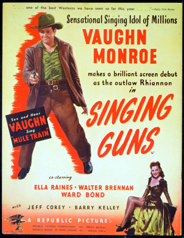SINGING GUNS | Rare Film Posters