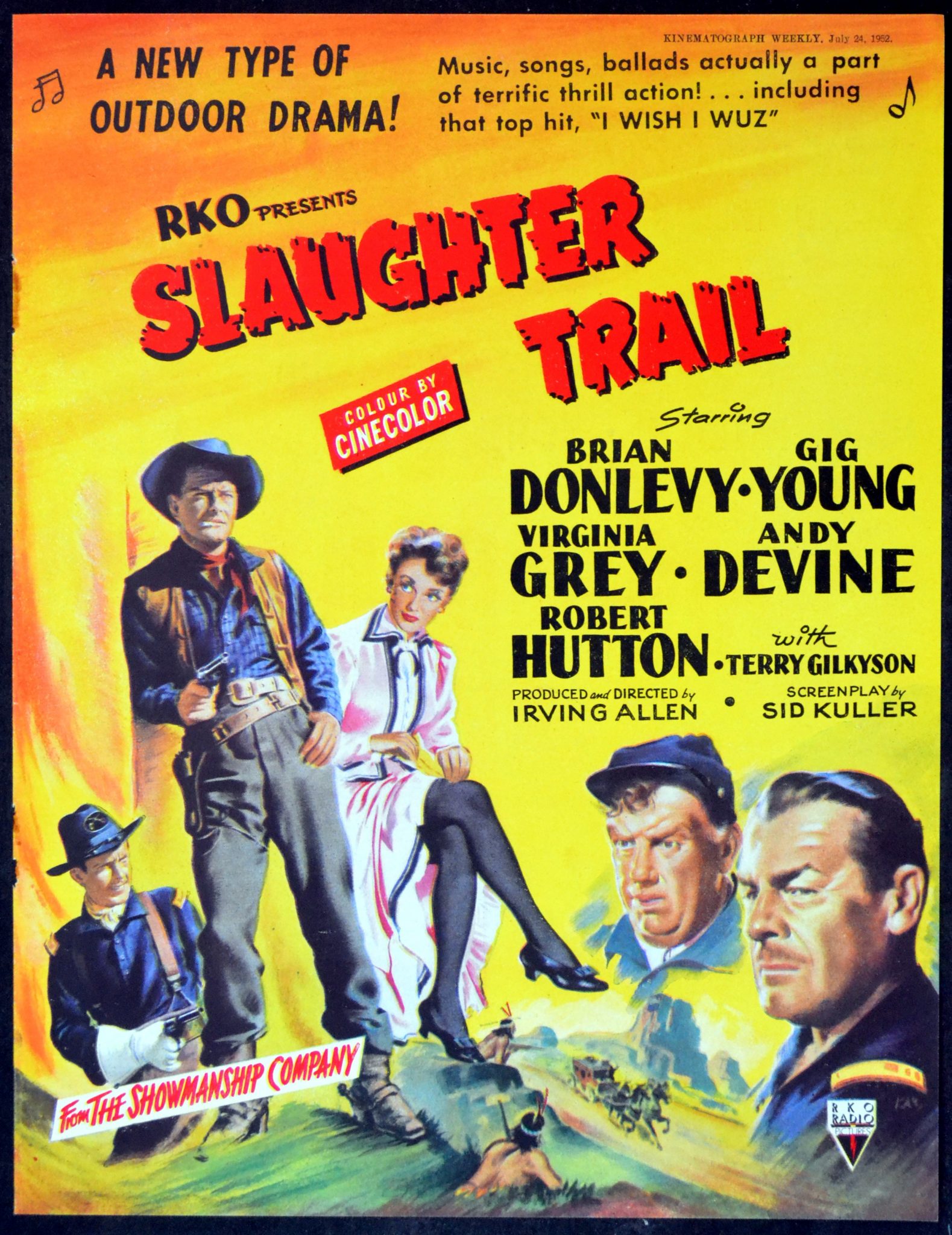 SLAUGHTER TRAIL | Rare Film Posters