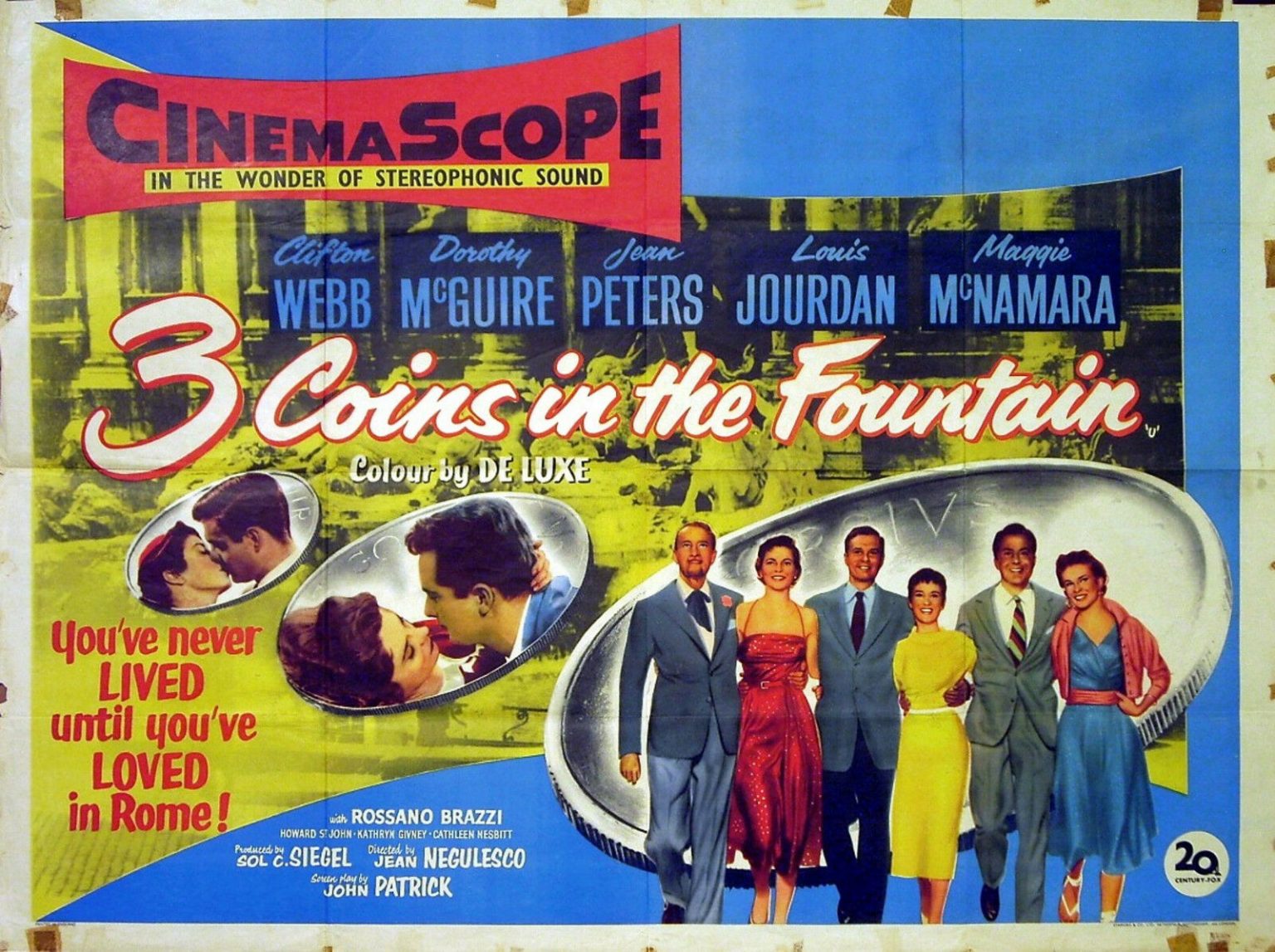 THREE COINS IN A FOUNTAIN | Rare Film Posters