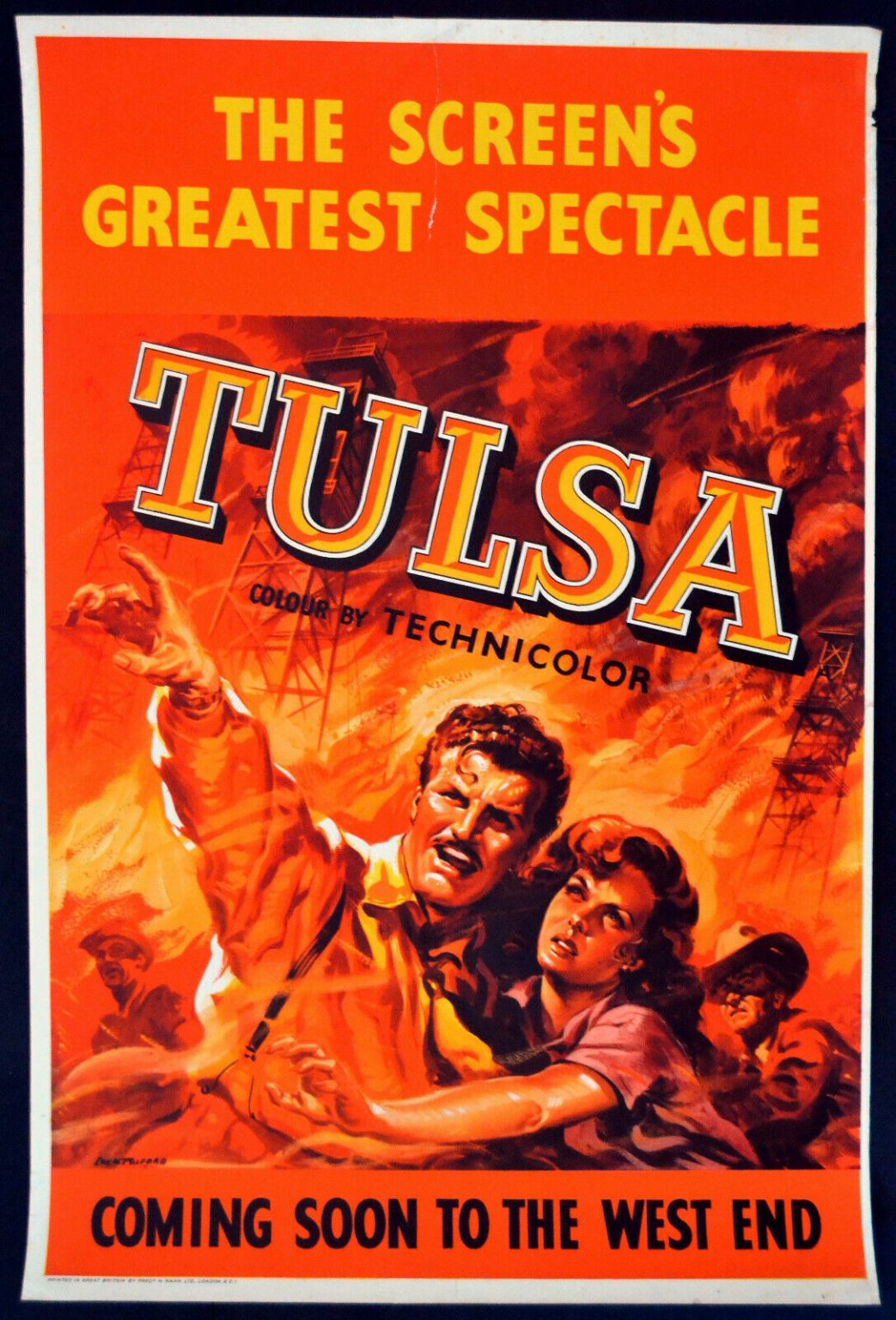 TULSA | British Eric Pulford 20 inch x 30 inch Double Crown Poster