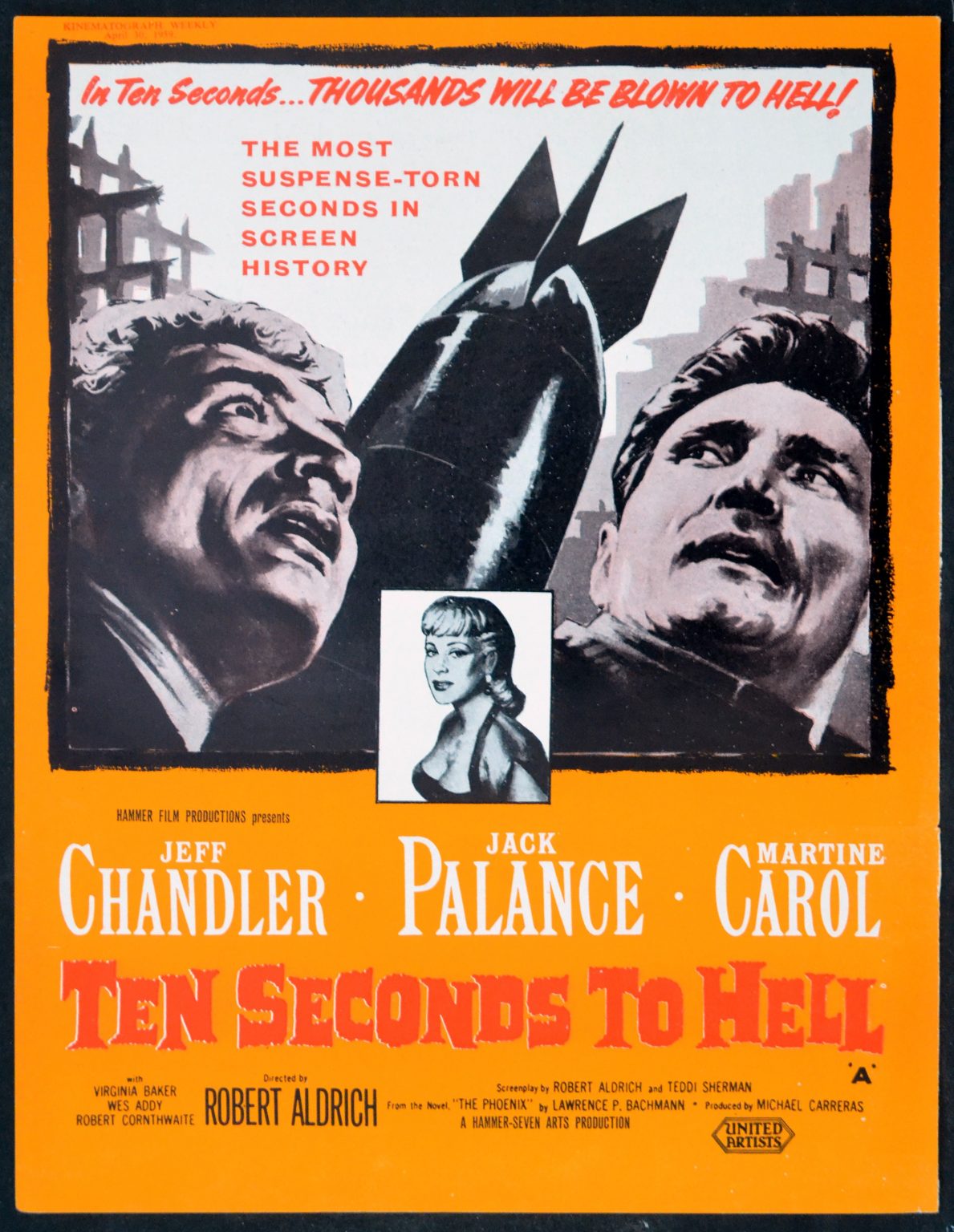 TEN SECONDS TO HELL | Rare Film Posters
