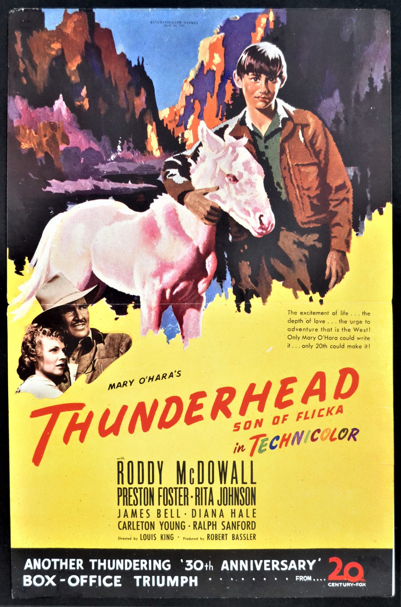 THUNDERHEAD - SON OF FLICKA | Rare Film Posters