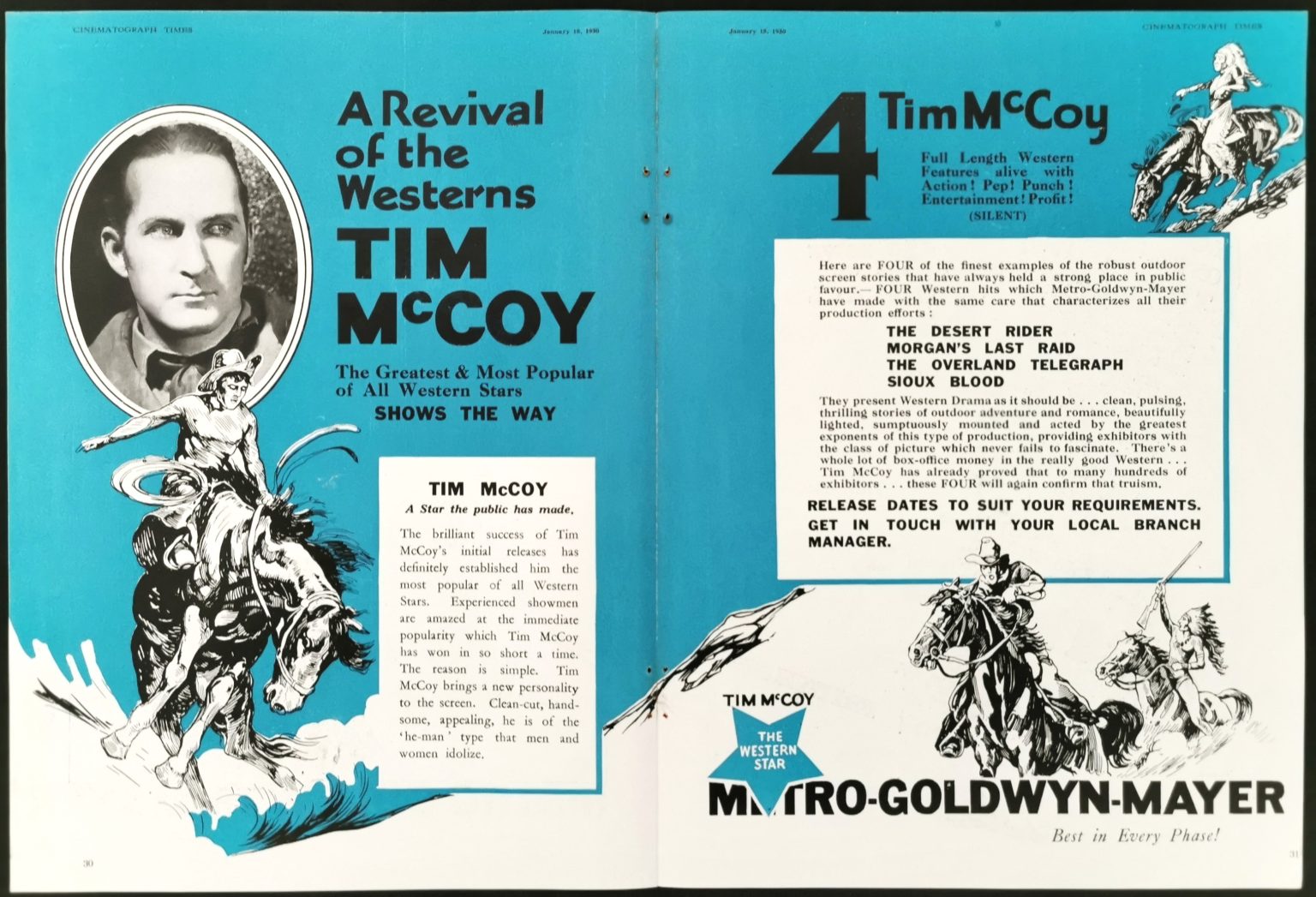 TIM McCOY | Rare Film Posters