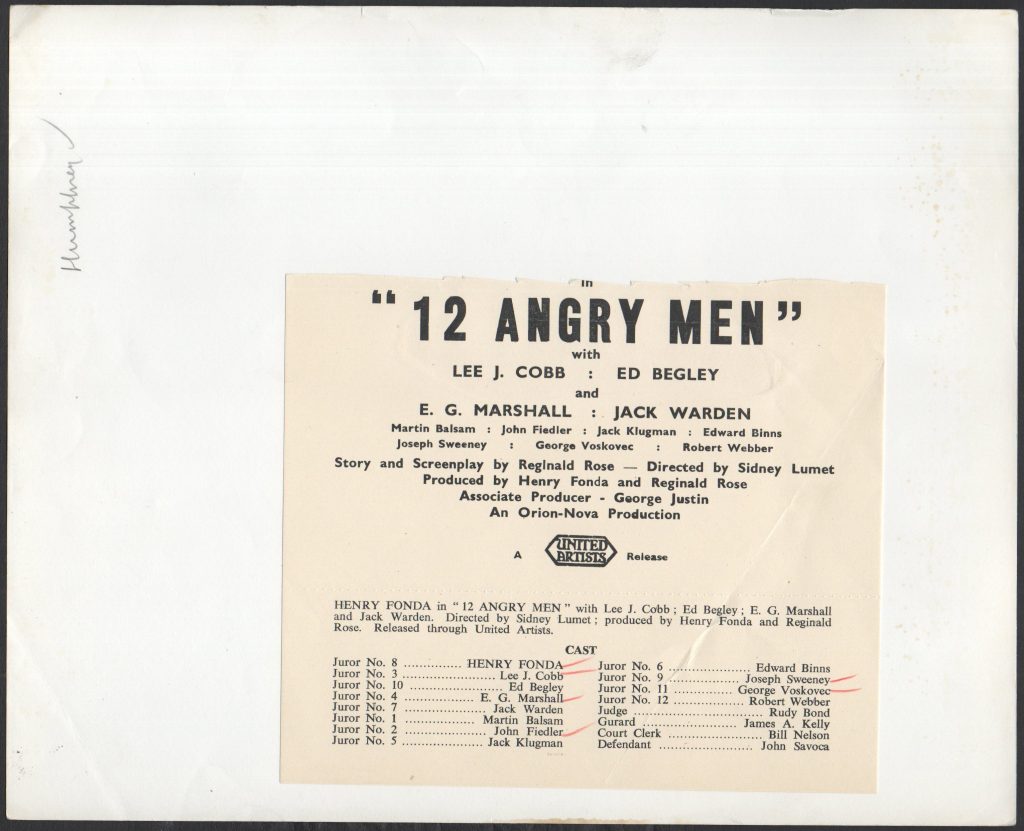12 ANGRY MEN | Rare Film Posters