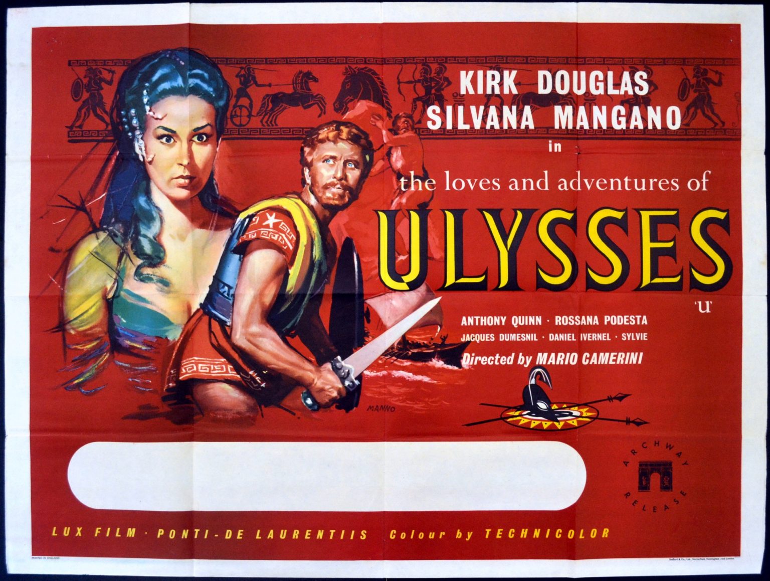 ULYSSES | British Dante Manno Quad Film Poster