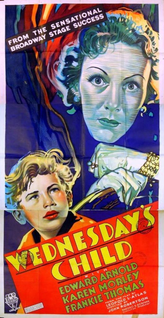 WEDNESDAY’S CHILD | U.S. 41 inch x 81 inch 3-Sheet Poster