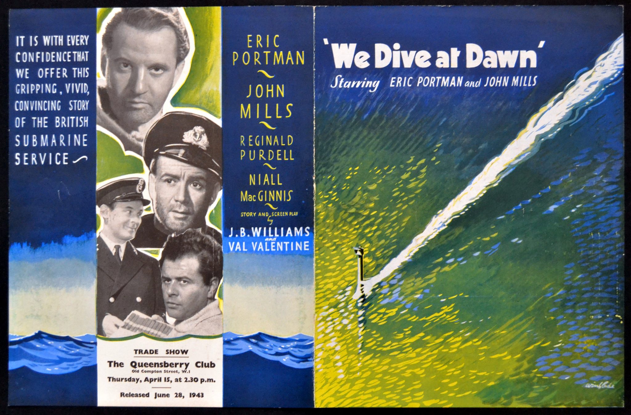 WE DIVE AT DAWN | Rare Film Posters