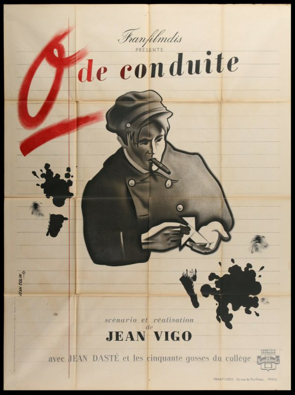 ZERO DE CONDUITE | French 47 inch x 63 inch Film Poster