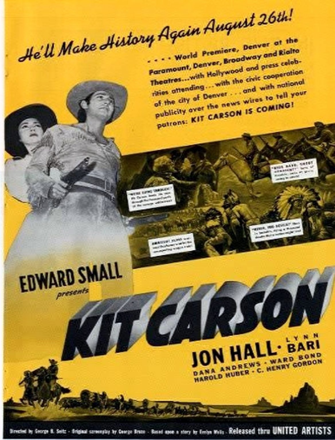 KIT CARSON | Rare Film Posters